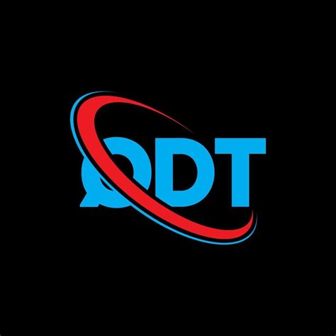 QDT Logo QDT Letter QDT Letter Logo Design Initials QDT Logo Linked With Circle And Uppercase