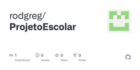 Github Rodgreg Projetoescolar