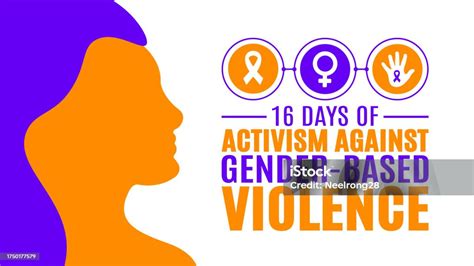11월은 젠더 기반 폭력에 반대하는 16일간의 행동 배경 템플릿입니다 휴일 개념입니다 배경 배너 플래카드 카드 포스터 디자인 템플릿 일러스트레이션에 대한 스톡 벡터 아트 및