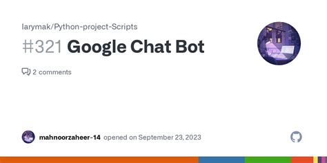 Google Chat Bot Issue 321 Larymak Python Project Scripts GitHub