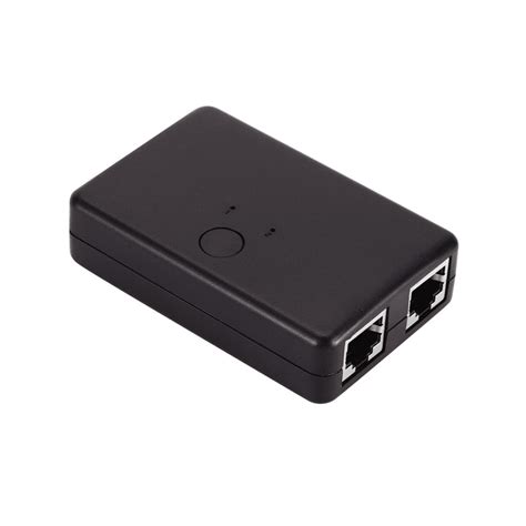 2 Port Network Switch Rj45 Switch Network Splitter Cable Extender