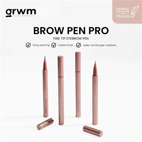 Grwm Cosmetics Brow Pen Pro Fine Tip Eyebrow Pen Cosy Australia