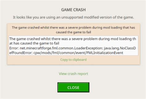 how to fix unsupported modded version of the game error in minecraft