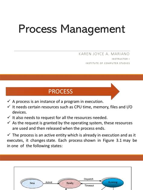 3 Process Management Ver2 Pdf Scheduling Computing Process Computing