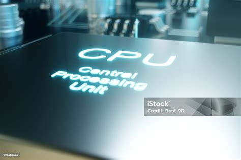 3d 그림 컴퓨터 칩 인쇄 회로 보드에 프로세서 했다 클라우드로 데이터 전송의 개념입니다 인공 지능의 형태로 중앙 프로세서입니다 데이터 전송 3차원 형태에 대한 스톡 사진