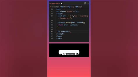 Javascript Reduce Method Returns A Single Output Value Youtube