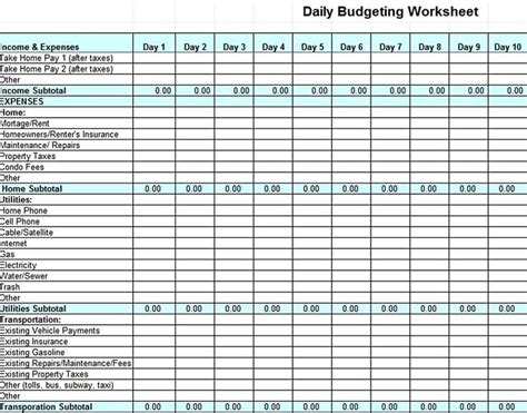 How To Make A Simple Excel Budget Spreadsheet Verbitcoin