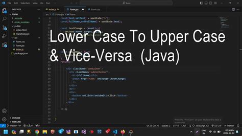 Java Program To Replace Lower Case Characters With Upper Case And Vice