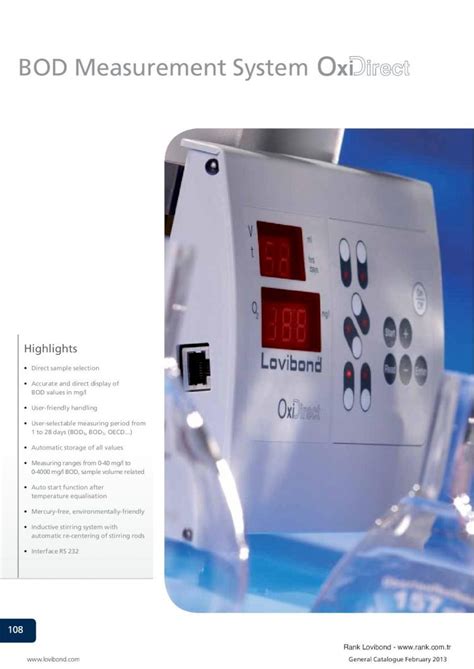 Pdf Bod Measurement System · Pdf Filemeasured By The Lovibond® Bod Sensor The Bod