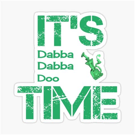 Its Dabba Dabba Doo Time Sticker By Pantherxel Redbubble