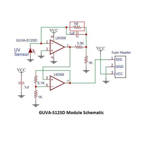 GUVA S12SD UV Light Sensor Module Makers Electronics