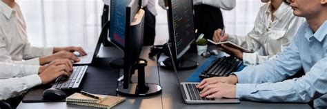 Premium Photo Programmer And Software Engineer Working In Tech Develop Company Trailblazing