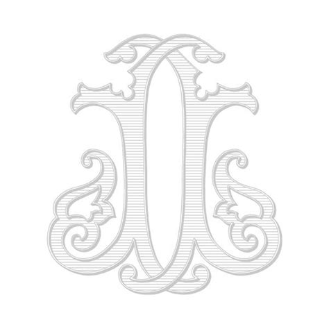 Custom Wedding Initials JJ J Antique Etsy