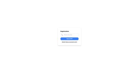 Registration And Login Form Free React Tailwind Component