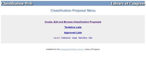 Library Of Congress Classification