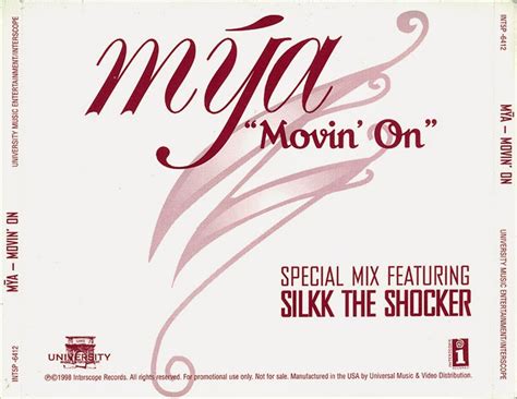 Promo Import Retail Cd Singles And Albums Mya Movin On Special