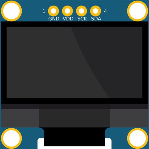 How To Use Oled 128x64 I2c Monochrome Display Gnd Vdd Pinouts Specs And Examples Cirkit