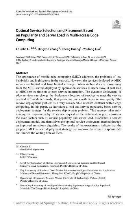Optimal Service Selection And Placement Based On Popularity And Server Load In Multi Access Edge