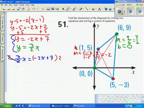 Intersection Diagonals Youtube