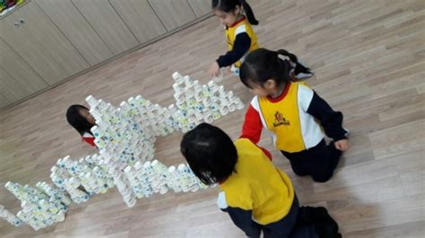 제천 영어유치원 원더랜드 유치원 친구들과 색판 종이컵을 이용한 건강한 체육수업진행 제천시 대표 유아체육전문교육기관 런앤점프 네이버 블로그