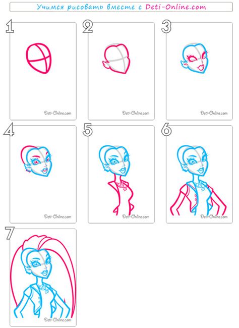 Как нарисовать Венеру Макфлайтрап из Монстр Хай