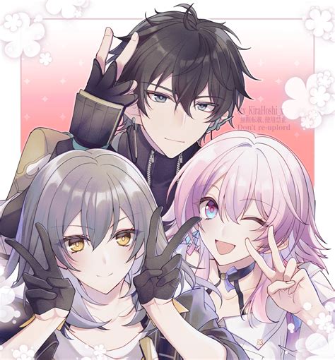 Trailblazer Stelle March Th Dan Heng And March Th Honkai And More Drawn By Kirahoshi