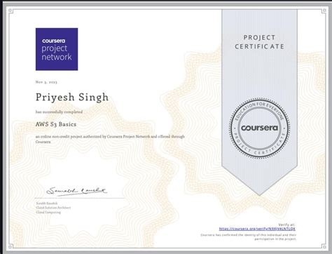 Priyesh Singh On Linkedin Aws S3 Cloudstorage Techskills Learningjourney Courserasuccess