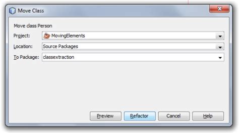Java Refactoring In Netbeans