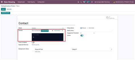 How To Configure Deduplication Rules In Odoo 15 Data Cleaning