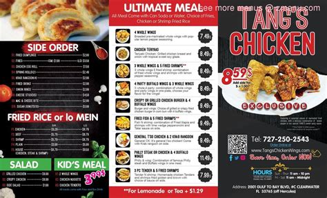 Online Menu Of Tangs Chicken Restaurant Clearwater Florida 33765 Zmenu