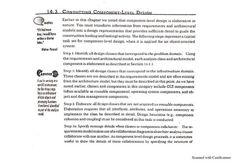 Solution Conducting Component Level Design Component Level Design