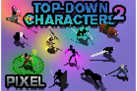 8direction Animated Character Pack 2 Top Down Pixel 2d Characters
