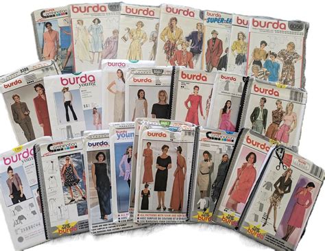 Burda Sewing Pattern 8646 8667 3735 7737 3626 3652 3709 5315 6804 8389 5063 3816 6056 5073 8507