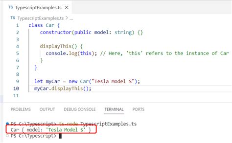 This Keyword In Typescript