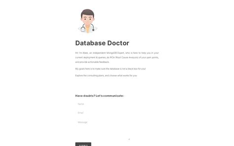 Database Doctor Get Your Mongodb Related Problems Solved Here