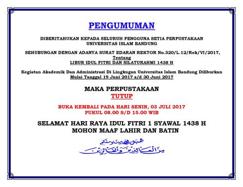 Contoh Pengumuman Sekolah Homecare24