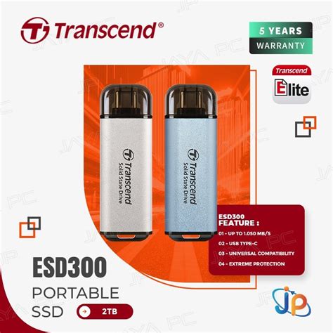 Jual Transcend SSD Portable ESD300 2TB 2 TB USB Type C Shopee Indonesia