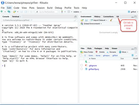 R Git Tab Missing In Rstudio After Git Installed On Windows Stack Overflow