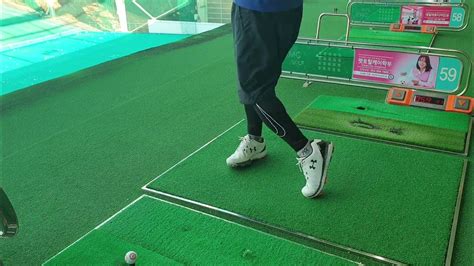 좌타 왼손 골퍼 8번아이언 연습 04 하체 허리 스윙 Youtube