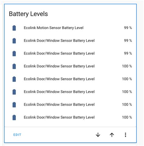 Ecolink Battery Levels How To Refresh Configuration Home Assistant Community