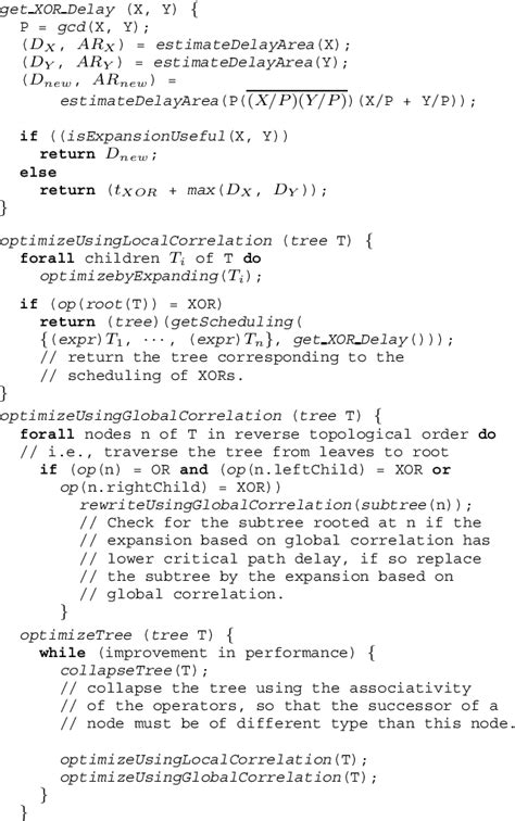 Figure 5 From Improving Xor Dominated Circuits By Exploiting