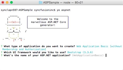 Getting Started On Mac Aspnet Core Syncfusion