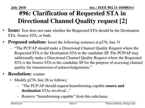 Ppt Comment Resolution For Spatial Reuse” Subgroup Powerpoint