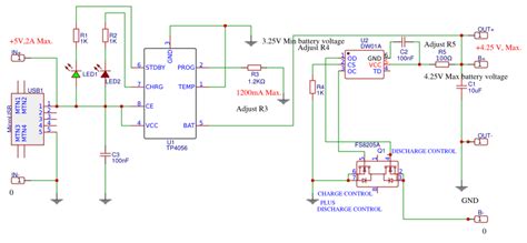 LIPO BATTERY CHARGING AND PROTECTION BOARD Resources EasyEDA