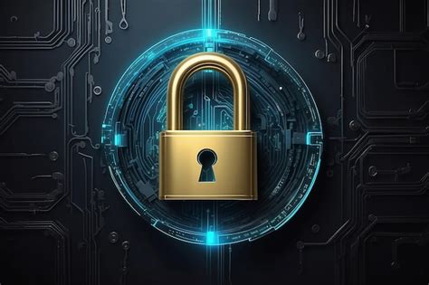 Premium Ai Image Padlock With Keyhole Icon In Personal Data Security