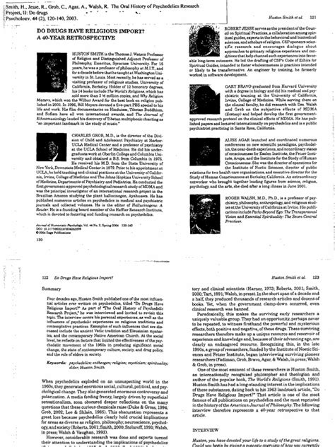 The Oral History Of Psychedelics Research Project I Do Drugs Pdf