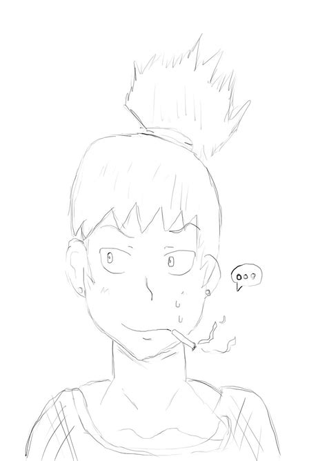 Shikamaru Sketch By Rinhatsuyuki On Deviantart