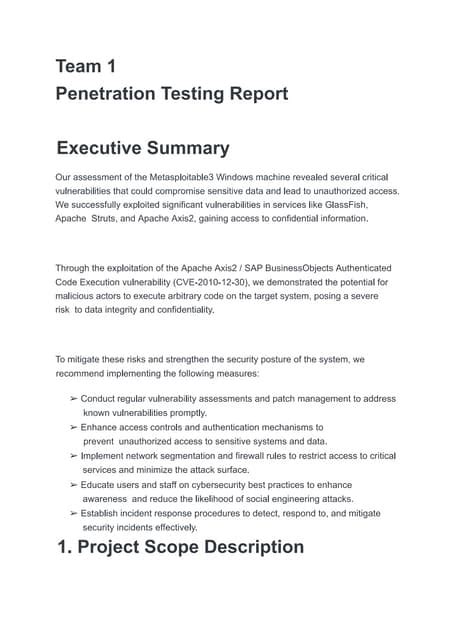 Metasploitable3 Windows Machinepentesting Reportpdf