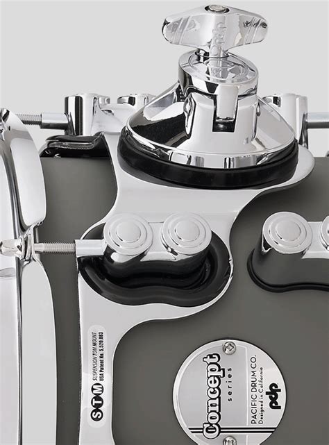 Pdp Concept Maple 7 Piece Shell Pack â€“ Satin Pewter Vibe Music