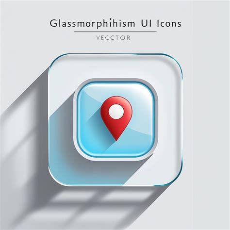 Realistic Set Of Glassmorphism Ui Icons Premium Ai Generated Image